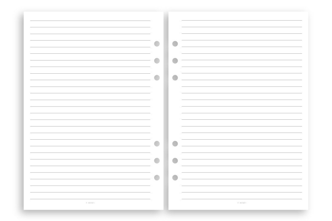 A5 size / Ruled note | F-MEMO for English