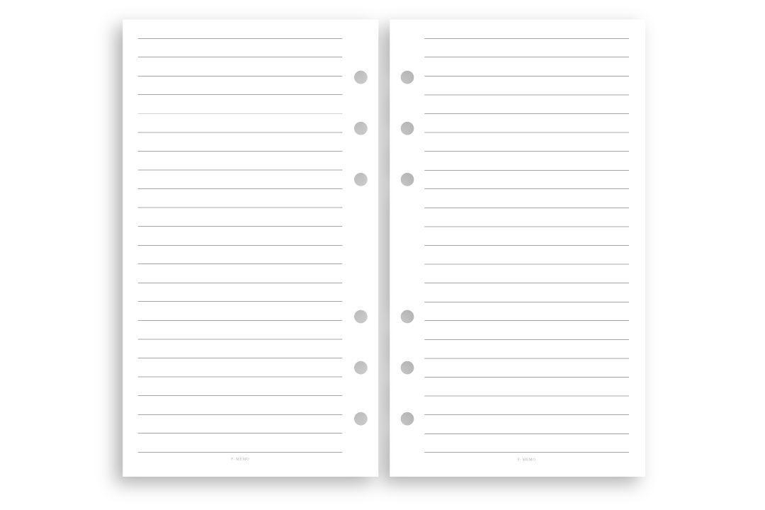 Personal size / Ruled note | F-MEMO for English